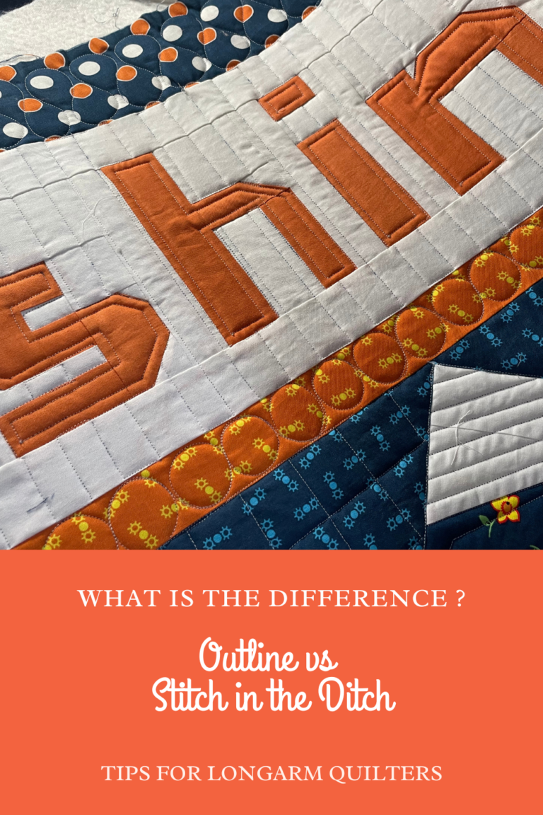 Stitch in the Ditch vs Outline Quilting - mollykohler.com