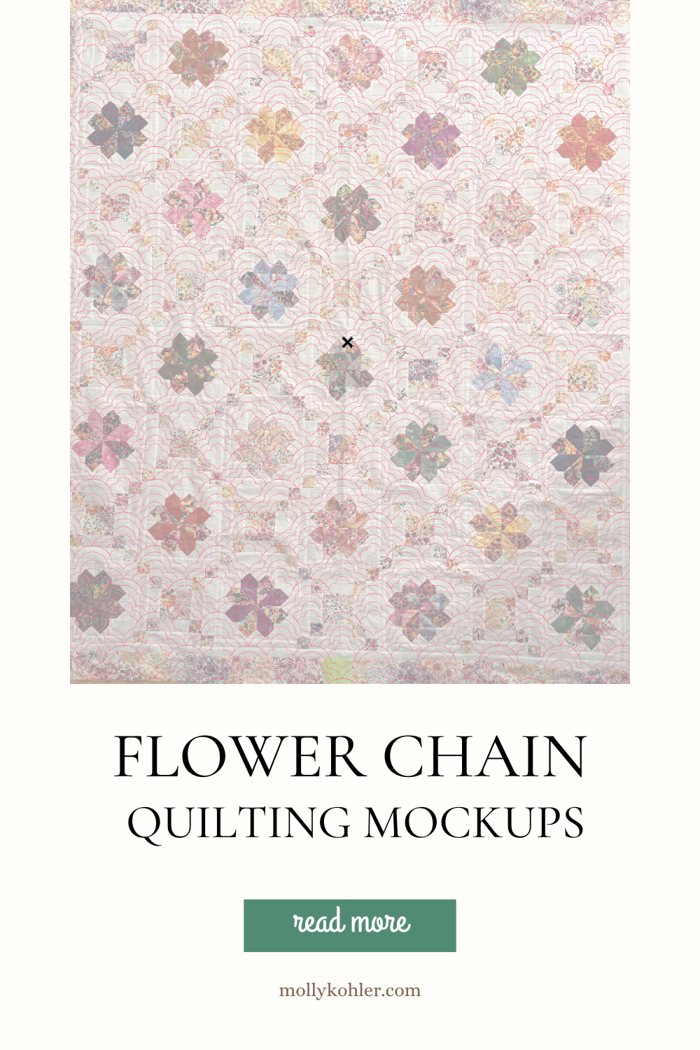 Pantograph Mockups for Debbie’s Flower Chain Quilt - mollykohler.com